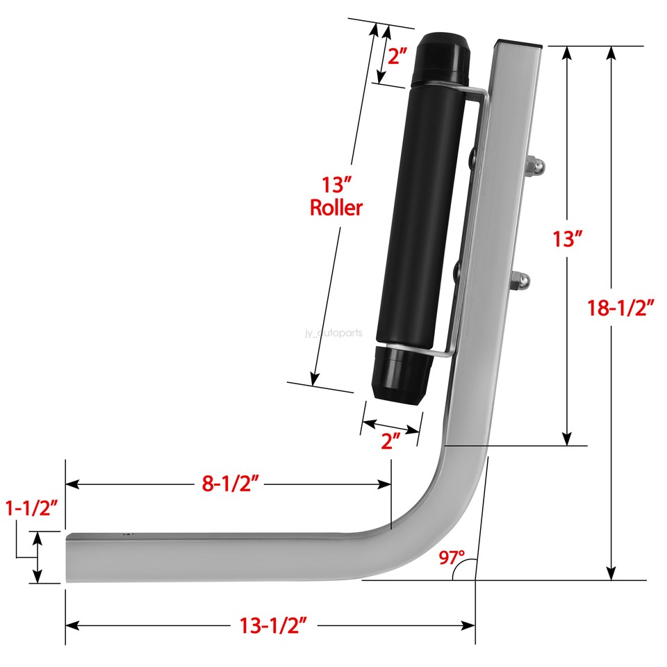 Boat Trailer 21 Inch Adjustable Roller Side Guide On Galvanized Heavy ...