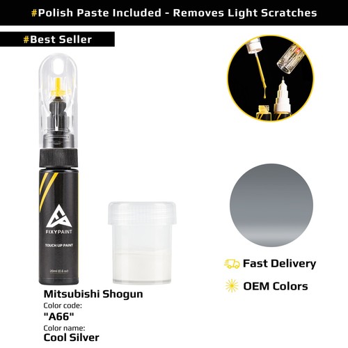 Touch up Paint for Mitsubishi Shogun Code: A66 Cool Silver | eBay