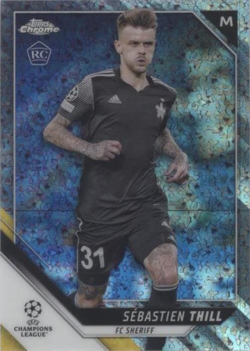 2021-22 Topps Chrome UCL - Sebastien Thill #162 Silver Mini-Diamond ...