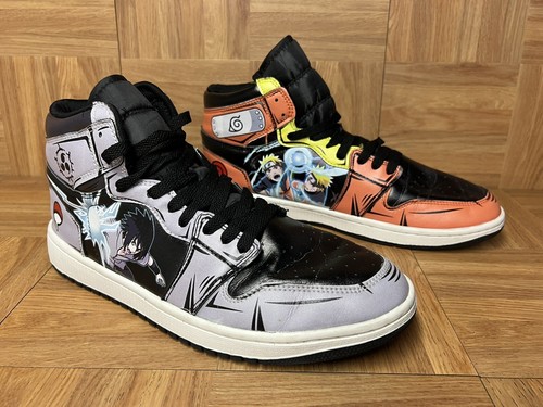 RARE🔥 Anime Cartoon Naruto Elite Trainer High Top Sneakers Dunks Sz 9.5 ...