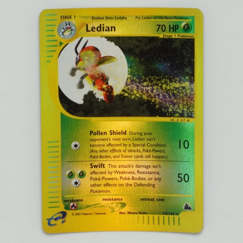 Ledian 15/144 Reverse Holo Rare Skyridge Pokemon Card | eBay