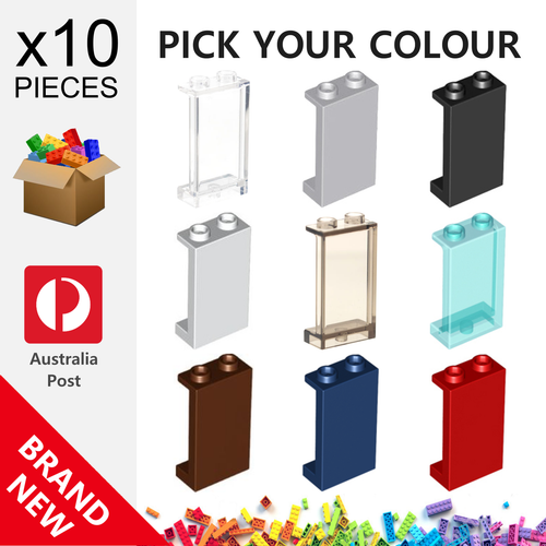 10x Genuine LEGO™ - Panel 1 x 2 x 3 with Side Supports - Hollow - 87544 ...