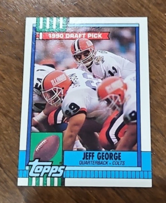 Jeff George 1990 Topps Draft Pick #298 RC | eBay