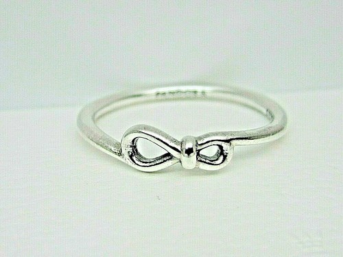 Authentic Pandora #198898C00-58 Sterling Silver Infinity Knot Ring Size ...