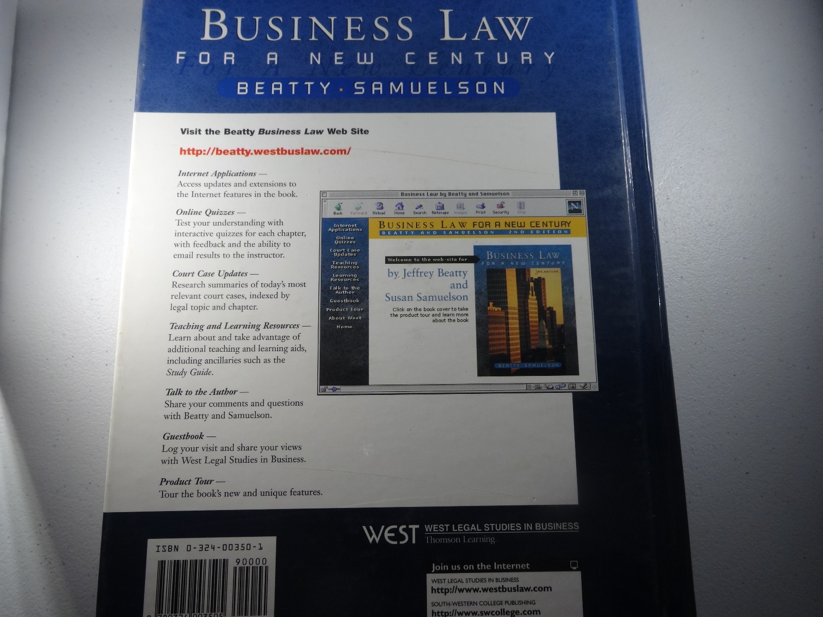 Business Law for a New Century by Susan S. Samuelson and Jeffrey F ...