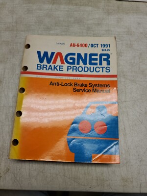 1990 Wagner Brake Products Anti-Lock Brake Systems Service Manual AU ...