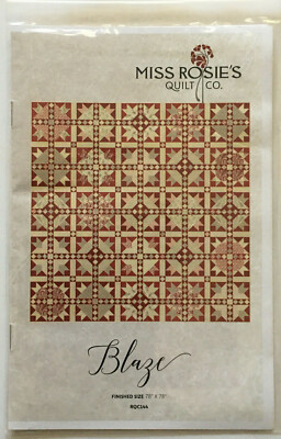 BLAZE Quilt Pattern by Miss Rosie's Quilt Co. 78"X78" | eBay