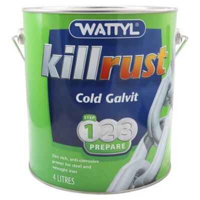 Wattyl Killrust Cold Galvit - 4L | eBay Australia