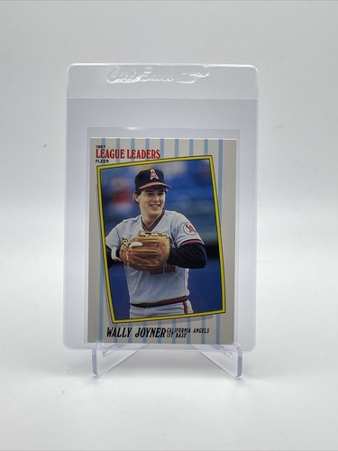 1987 Fleer League Leaders Wally Joyner Rookie Card #26 Mint FREE ...