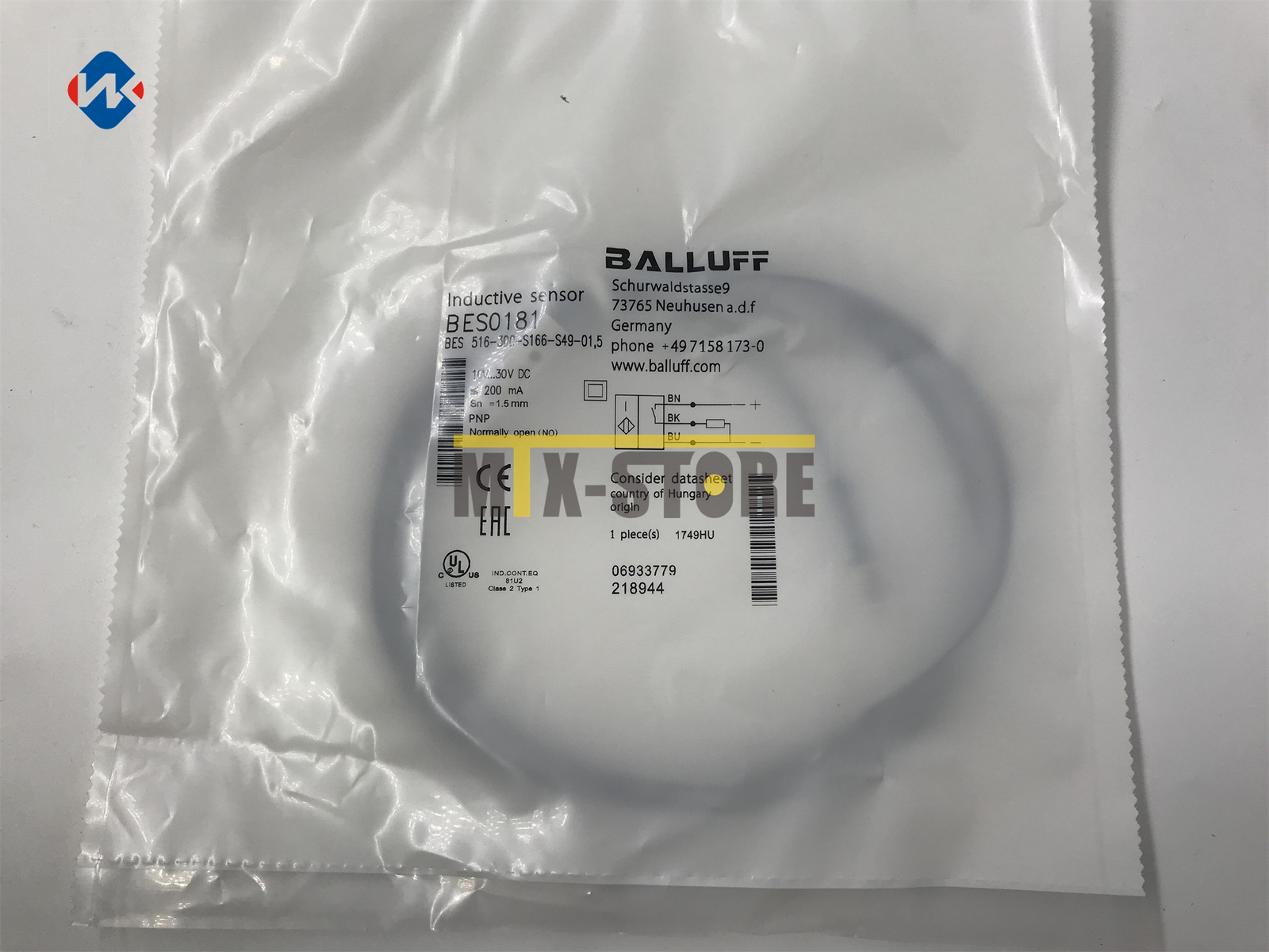 1PCS BRAND NEW BALLUFF BES 516-300-S166-S49-01,5 Sensor&Proximity ...