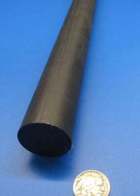 ABS Black Round Rod, 1.25" (1 1/4") Diameter x 60" Long | eBay