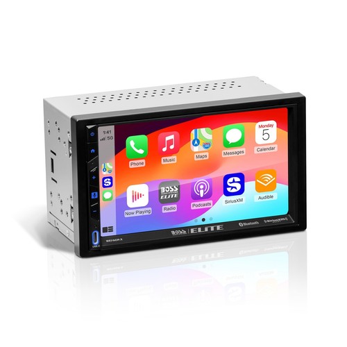 BOSS Elite BE7ACP.X DDIN Car Stereo, Wired Apple CarPlay, Android Auto ...