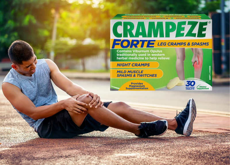 2 x Crampeze Forte Leg Cramps Muscle Spasms & Twitches Relief Magnesium ...