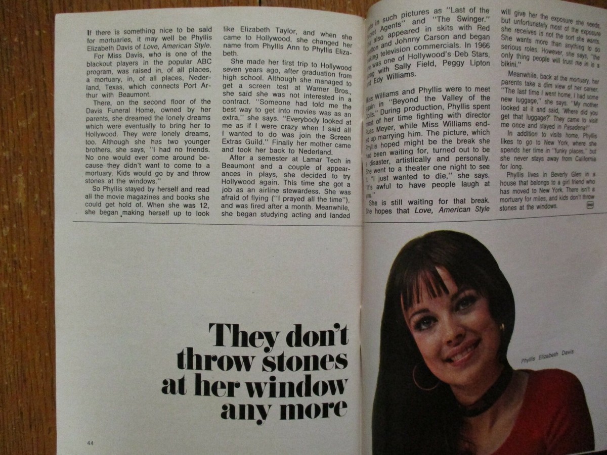 Phyllis Elizabeth Davis Today MAY 8, 1971 TV Guide (GILBERT