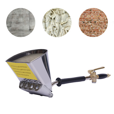 4 Jets Stucco Sprayer Cement Plaster for Wall Mortar Spray Hopper Gun ...