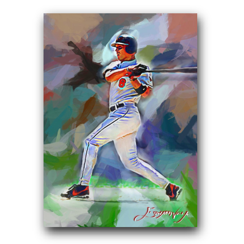Cal Ripken Jr #90 Art Card Limited 22/50 Edward Vela Signed (Baltimore ...