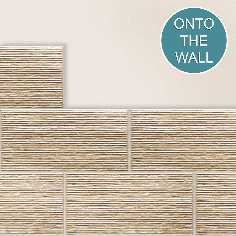 Self Adhesive Wall Tiles | Pk 9 Stone Riven 8"x4" Stick On Wall Tiles ...