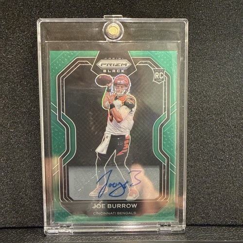 2020 Panini Prizm Black Joe Burrow RC Green Auto /49 Card🔥 | eBay