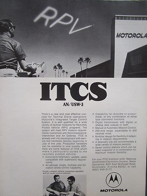 6/1971 PUB MOTOROLA ELECTRONICS ITCS INTEGRATED TARGET CONTROL SYSTEM ...