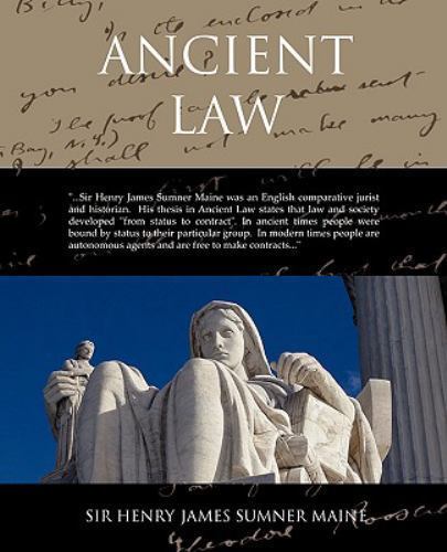Ancient Law by Henry James Sumner Maine (2008, Trade Paperback) for ...