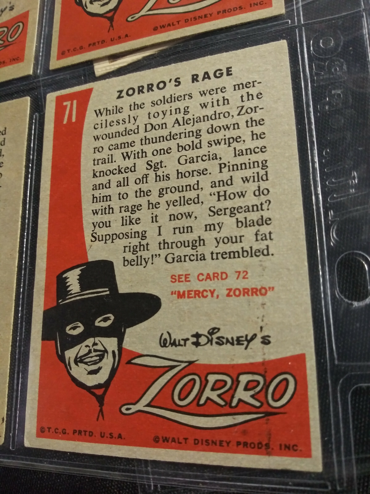 1958 Walt Disney ZORRO Topps Trading Cards LOT of 30 Some Doubles VG ...