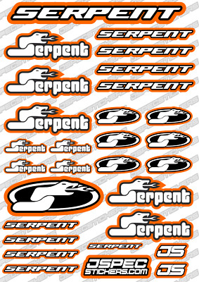 SERPENT RC BUGGY STICKER CAR DECAL BODY CUSTOM NITRO EP DRIFT REMOTE ...