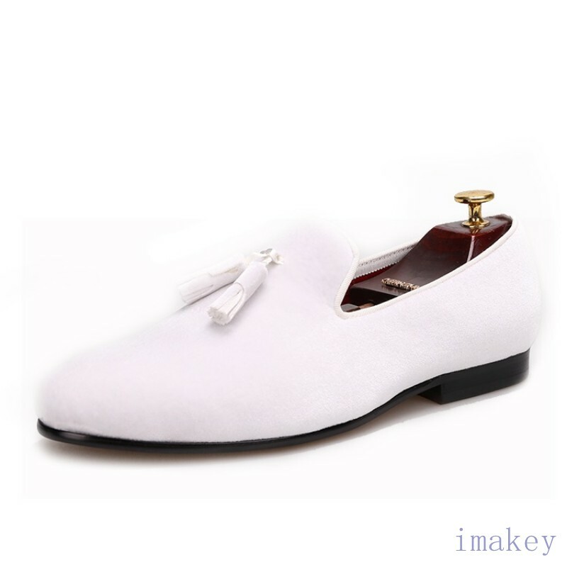 Mens Tasseled Slip On Loafers Formal Dress Velvet Wedding Casual Shoes ...