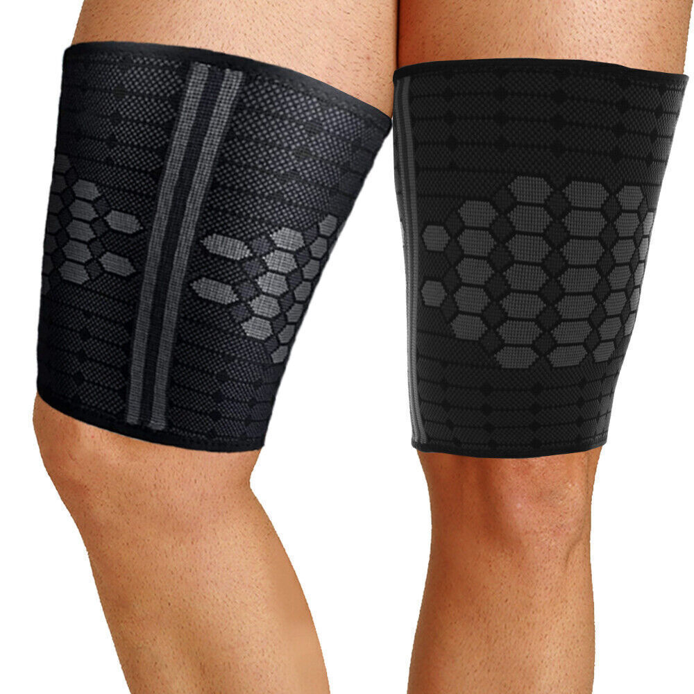 Men Women Thigh Compression Sleeves Quad and Hamstring Support Upper ...