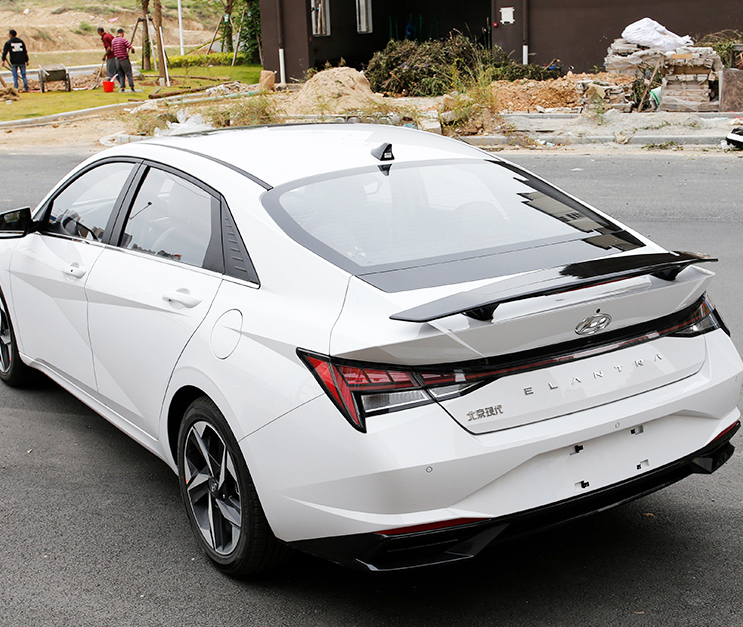 AL Style ABS Rear Spoiler Wing For 2021-2024 Hyundai Elantra With Light ...