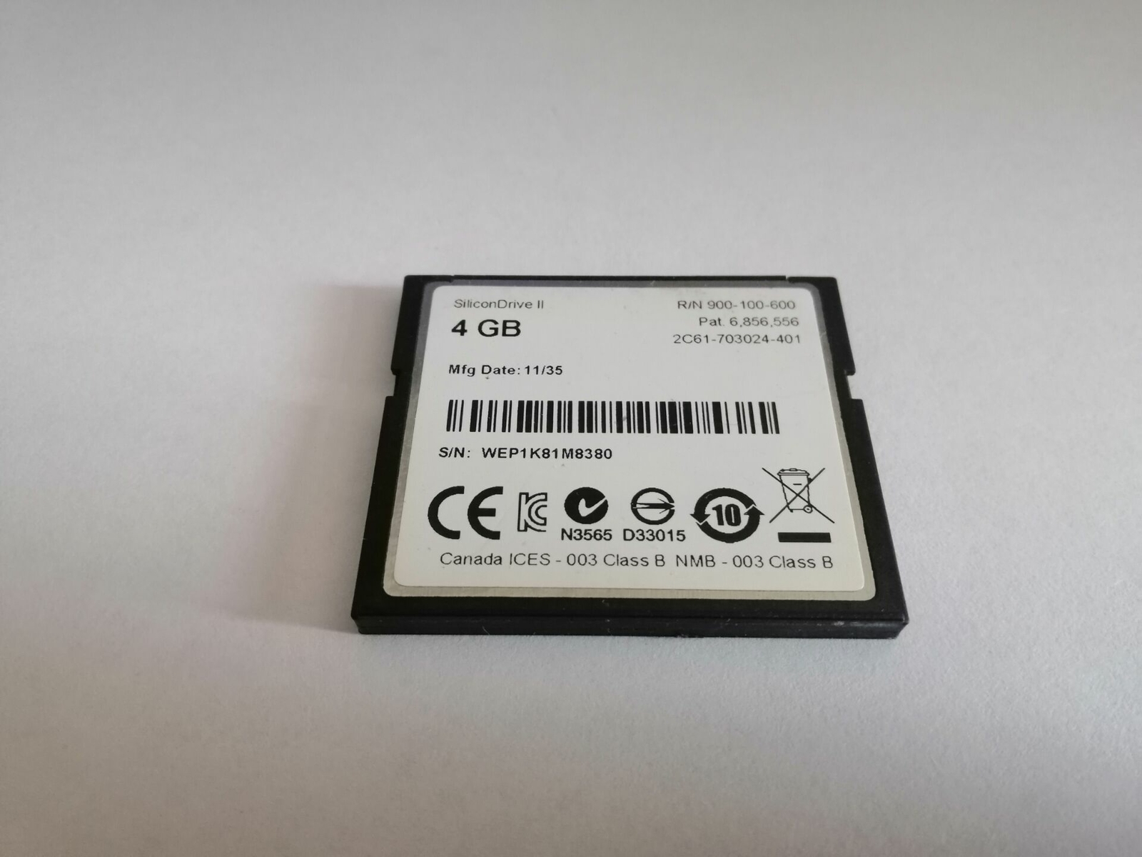 WD SILICONDRIVE II 4GB PATA SSD-C04GI-4525 CF CARD | eBay