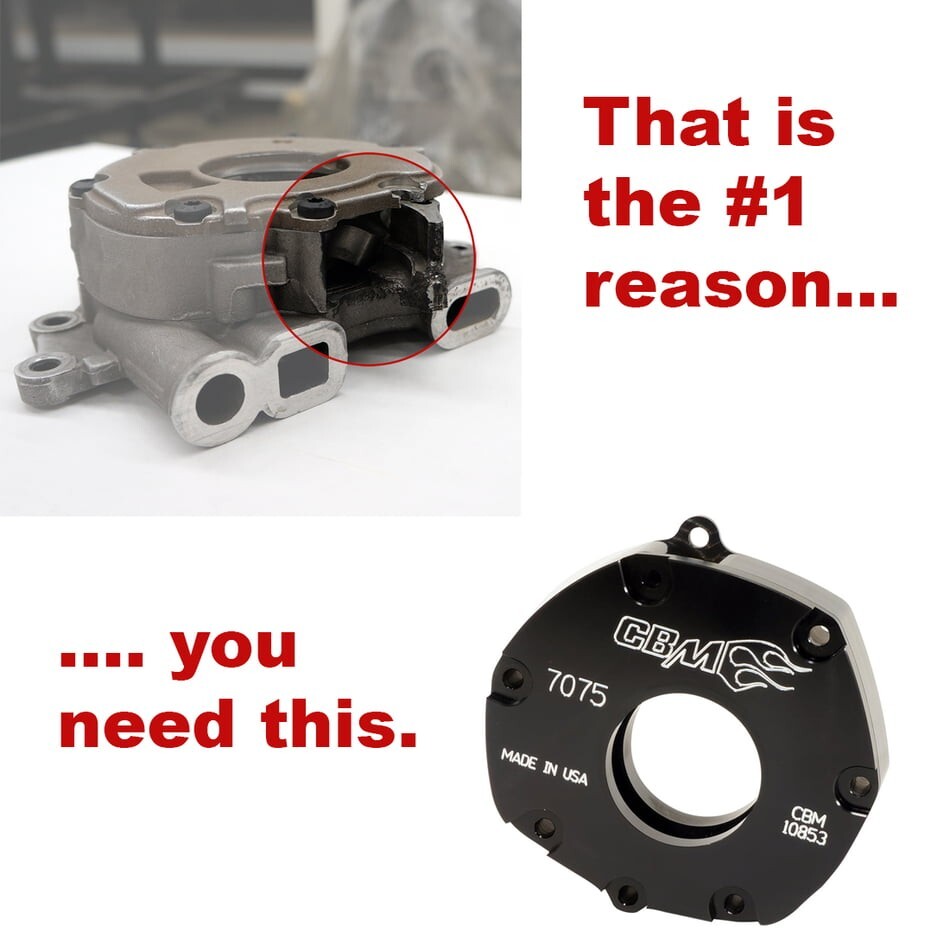 CBM-10853 CBM MOTORSPORTS BILLET LS7/LS9 DRY SUMP OIL PUMP HOUSING | eBay