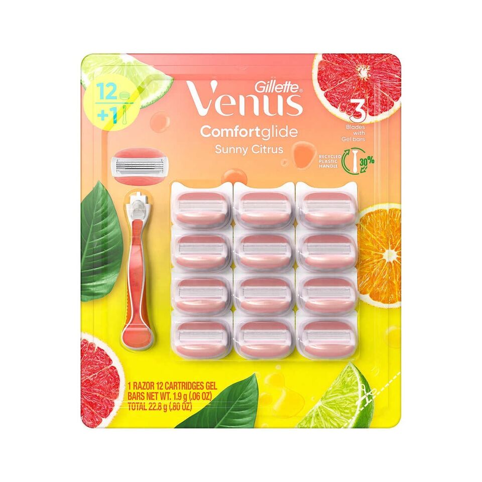 VENUS RAZOR WOMEN RAZORS GILLETTE VENUS SHAVER FEMALE LADIES SHAVING 12 ...