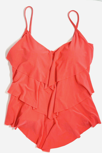 Magicsuit Rita Tiered Slimming Tankini Swim Top- size 12 - Sunset ...