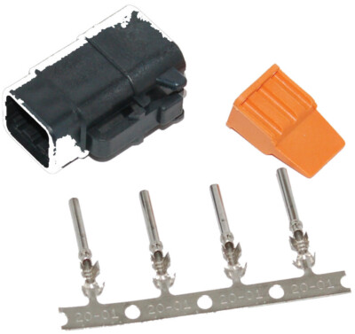 Namz DTM 4-Position Connectors Black Plug #MDP-4B | eBay