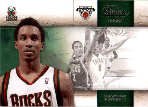 2010-11 Panini Studio Rookie BRANDON JENNINGS Milwaukee Bucks #146 | eBay