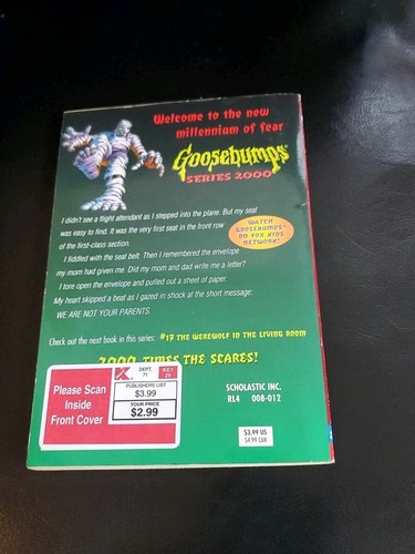 R.L. Stine Goosebumps Series 2000. The Mummy Walks, #16 1st Edition ...