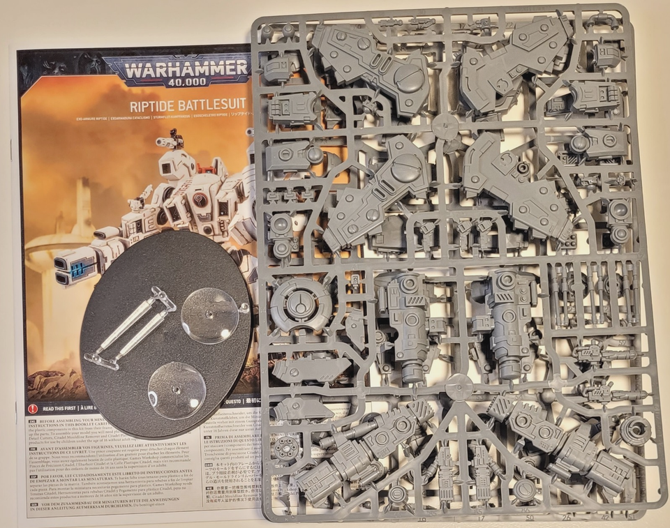 1x RIPTIDE BATTLESUIT Tau Empire *New on Sprue* Warhammer 40k T'au | eBay