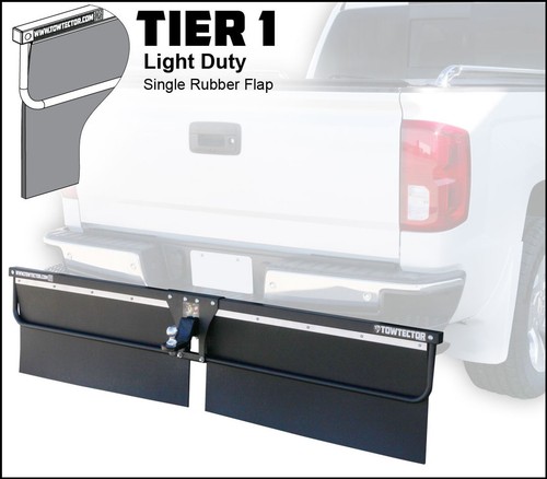 Towtector Tier 1 Light Duty 96" Single Rubber MudFlap for 2" Receivers ...