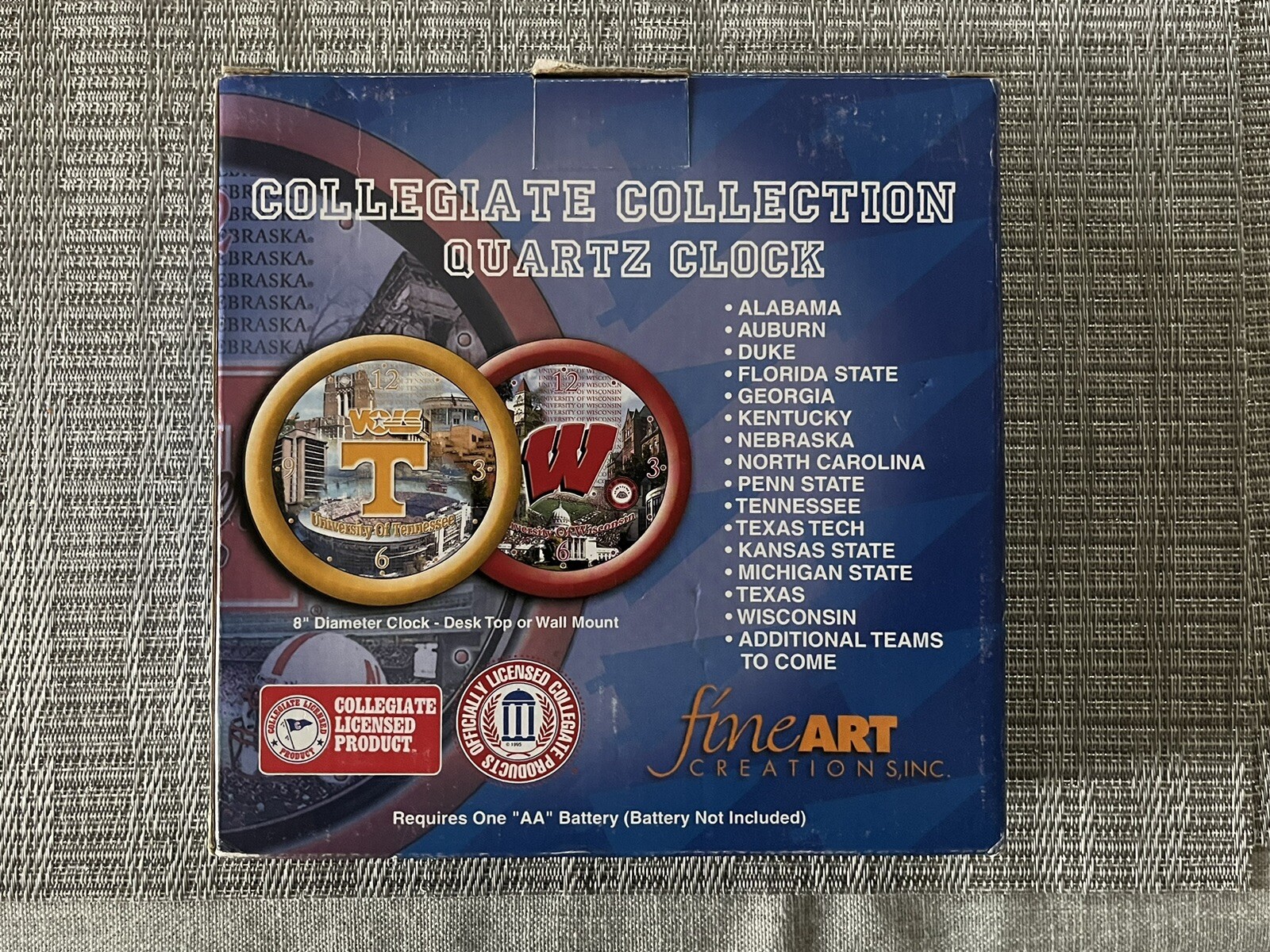 Vintage UT Texas Longhorns Collegiate Collection Quartz Clock New In ...