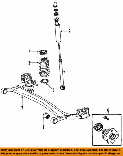 48725-52060 Toyota Bush, rear axle carrier, rh 4872552060, New Genuine ...