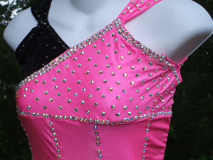 Custom Made 'Take Me' Pink Black Jazz Tap Dance Competition Costume CL ...