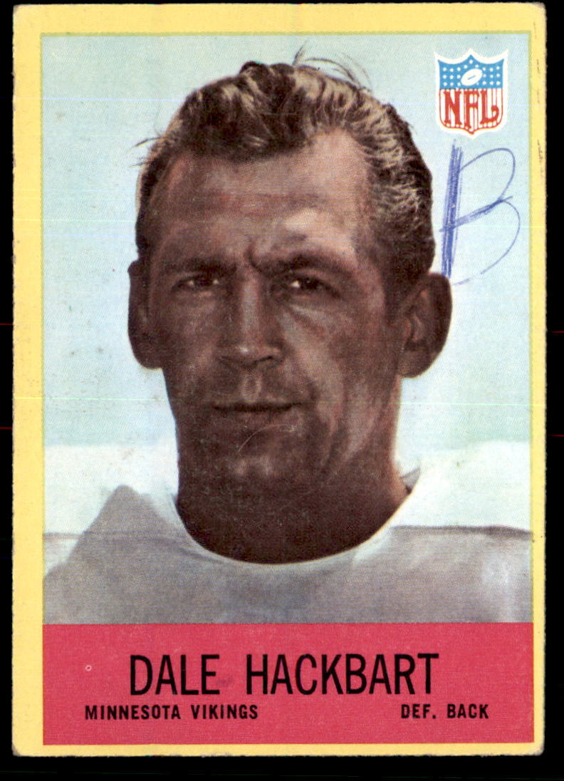 1967 Philadelphia #102 Dale Hackbart VG (mk) | eBay