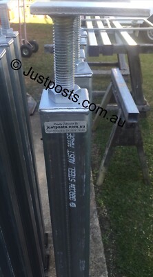 1m Long Adjustable House Post Stump. Fully Welded Australian Made SHS ...