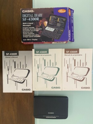 Vintage Casio 32KB Digital Diary SF-4300R Collectible Not tested For ...