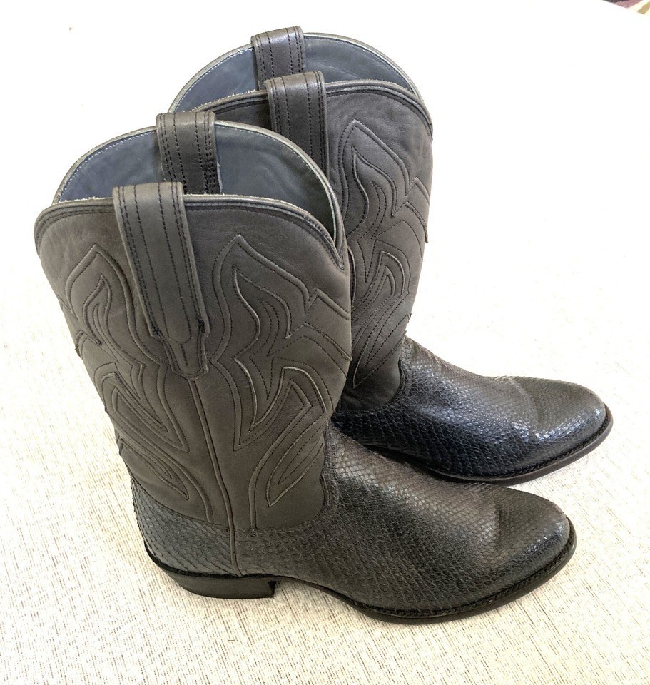 Size 10.5 D Tecovas Exotic "The Billy" Python Boots | eBay