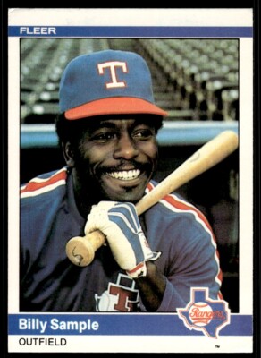 1984 Fleer Billy Sample Baseball Card Texas Rangers #426 | eBay