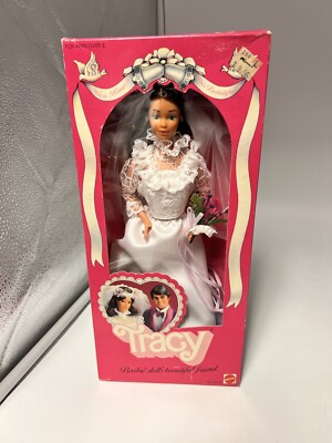 RARE Vintage Barbie Tracy She's a Bride Doll Mattel 1982 No. 4103 ...