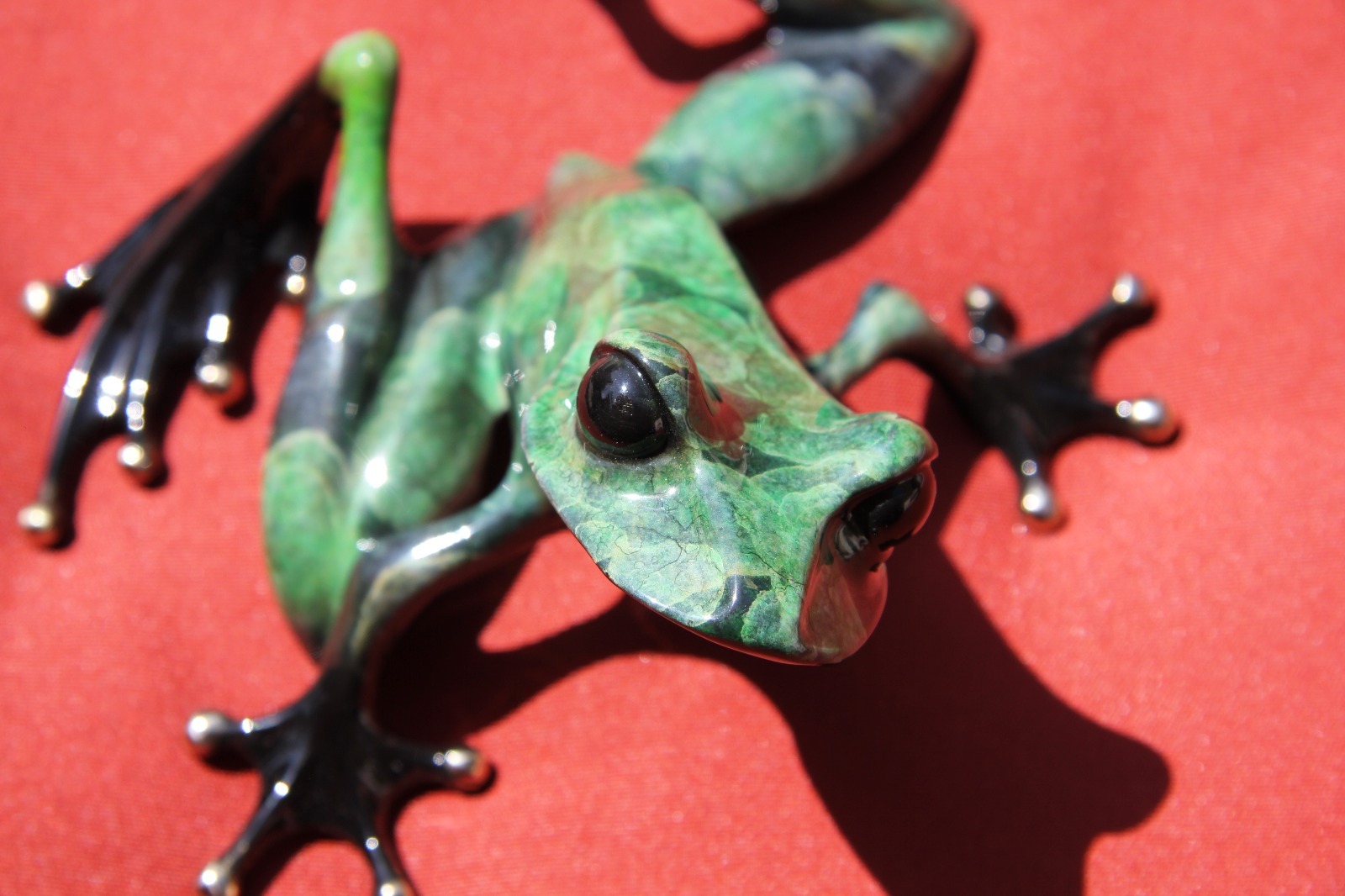 Tim Cotterill Frogman Bronze Frog Watchful Black Belly Full Signature ...