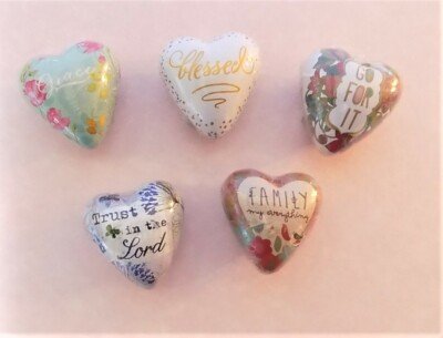 Demdaco Heart / Cross Sentiment Tokens (Various Sayings) ~FREE SHIPPING ...