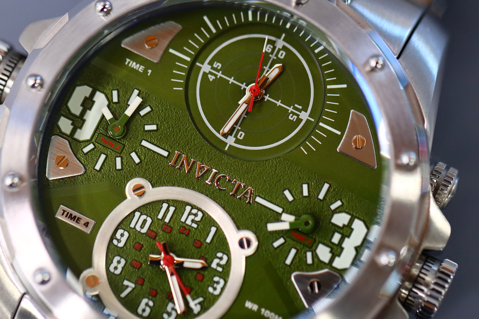 Invicta Men's 31147 Coalition Forces Quartz Chronograph Green Dial ...